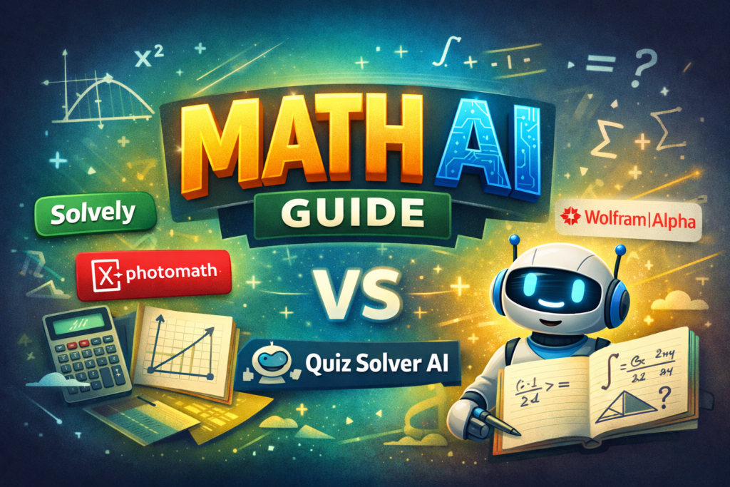 Quiz Solver AI vs Solvely AI, Photomath & Wolfram Alpha